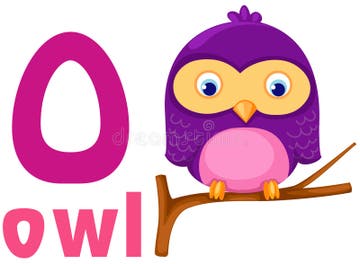 Animal alphabet O stock vector. Illustration of alphabet - 13467368