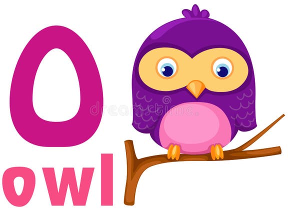 Animal alphabet O stock vector. Illustration of alphabet - 13467368