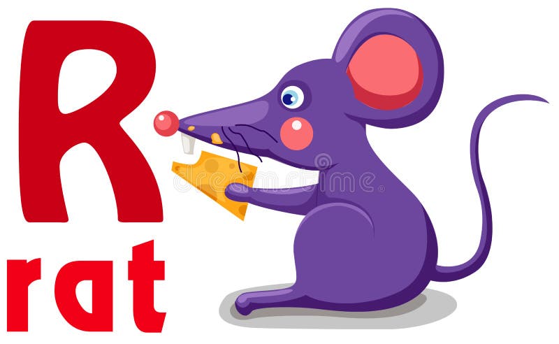 Animal Alphabet R Coloring Page Stock Vector - Illustration of isolated ...