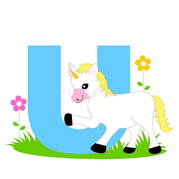 Animal alphabet U stock vector. Illustration of alphabetical - 8440040