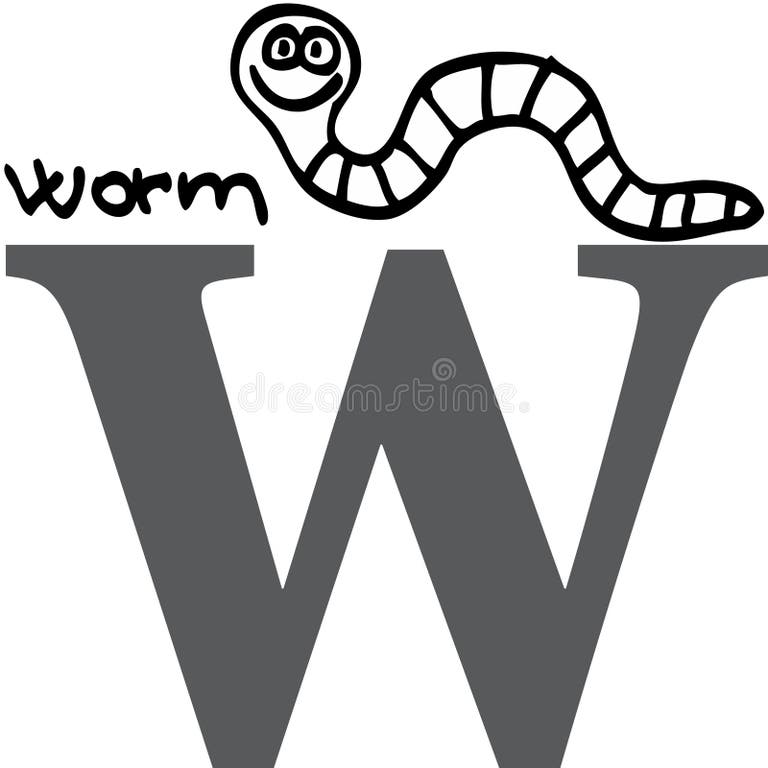 Animal Alphabet W Worm Stock Illustrations – 66 Animal Alphabet W Worm ...