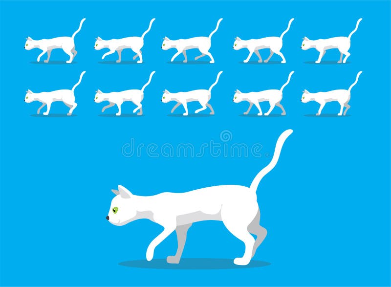 Dog Walk Cycle Reference