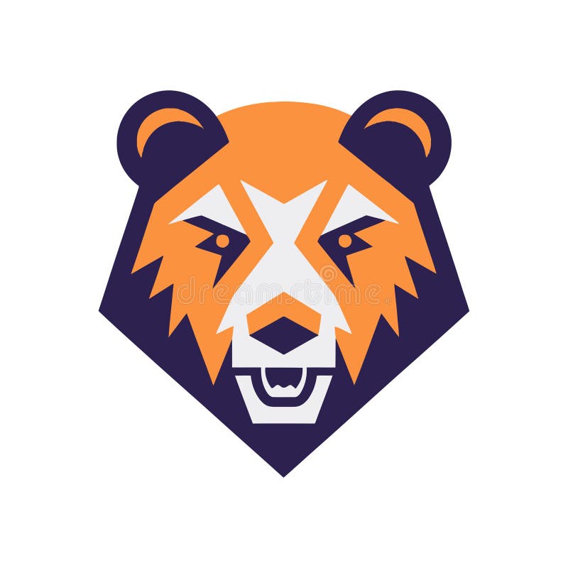 Animal Bear Logo Illustration Vector Design Template Stock Vector ...