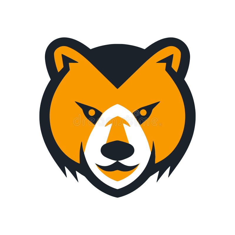 Animal Bear Logo Illustration Vector Design Template Stock Vector ...