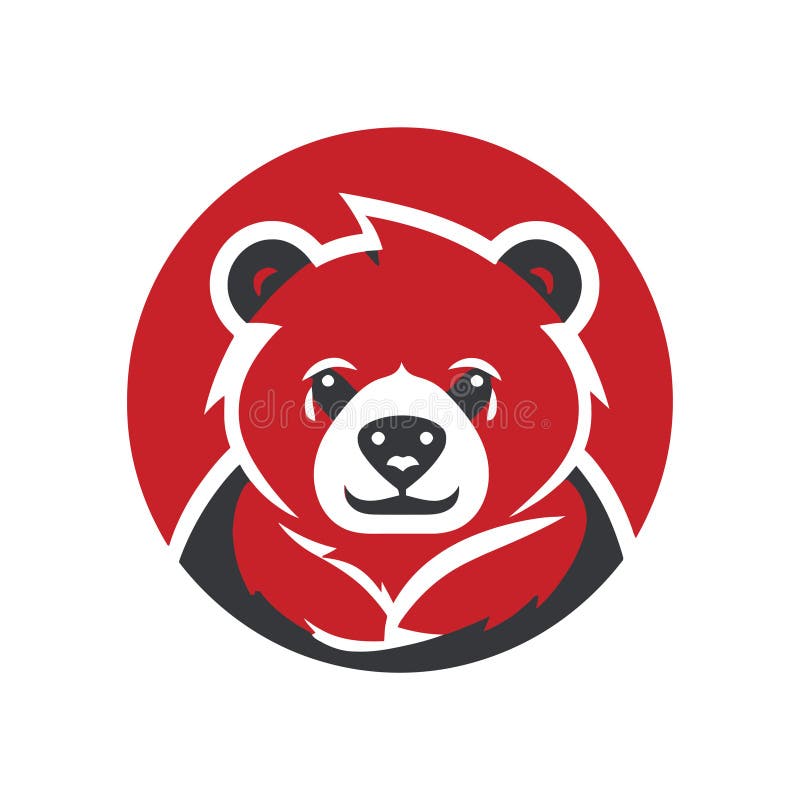 Animal Bear Logo Illustration Vector Design Template Stock Vector ...