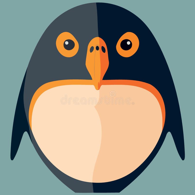 Animal Bird Common Blue Penguin Stock Vector - Illustration of cute ...