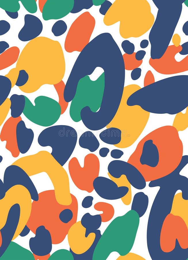 Vibrant Camo Abstract Animal Skin Seamless Pattern Stock Vector ...