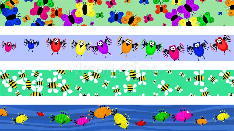 Cute Animals Borders Stock Illustrations – 362 Cute Animals Borders ...