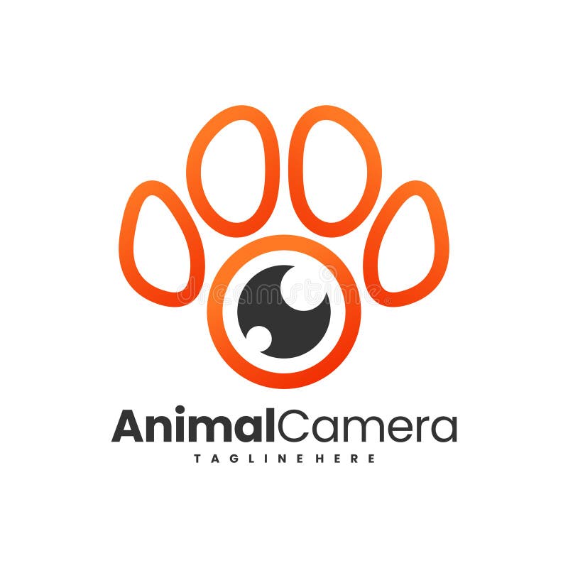 Animal Camera Logo Vector Template Stock Vector - Illustration of ...