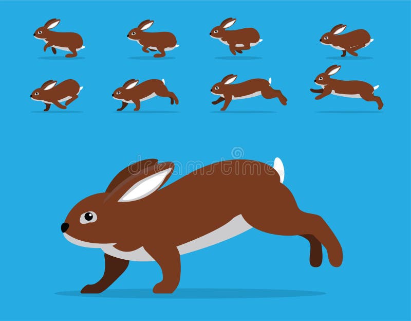 Rabbit Animation Frame Stock Illustrations – 129 Rabbit Animation Frame ...