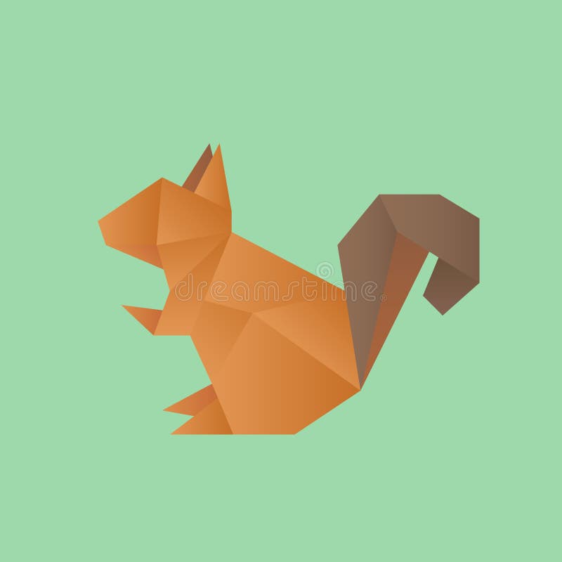 Animal Cartoon Origami Icon Vector Stock Vector - Illustration of icon ...
