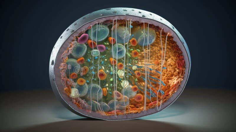 Animal Cell Eukaryote Close Up Background Wallpaper for PowerPoint and ...