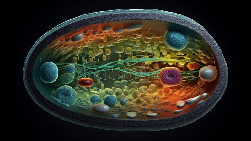 Animal Cell Eukaryote Close Up Background Wallpaper for PowerPoint and ...
