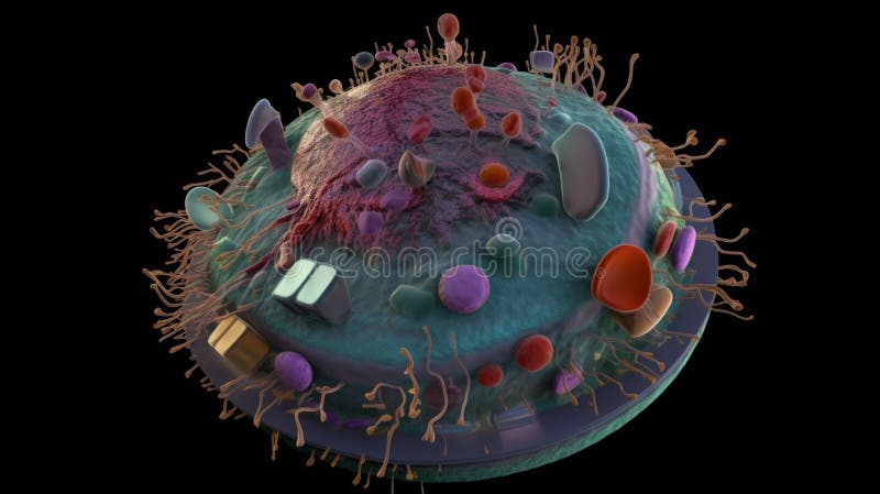 Animal Cell Eukaryote Close Up Background Wallpaper for PowerPoint and ...
