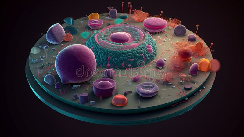 Animal Cell Eukaryote Close Up Background Wallpaper for PowerPoint and ...