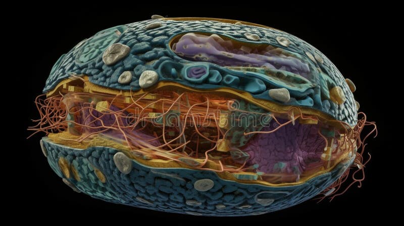 Animal Cell Eukaryote Close Up Background Wallpaper for PowerPoint and ...