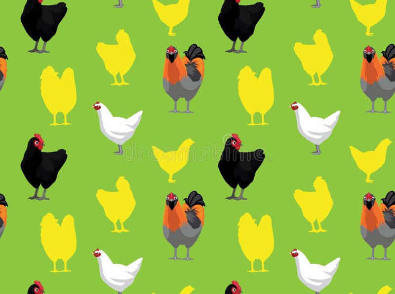 Chicken Wallpaper 4 stock vector. Illustration of breed - 99331602