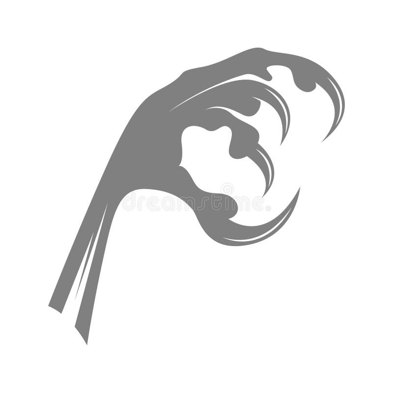 Animal Claw Icon Logo Design Stock Vector - Illustration of puppy, logo ...