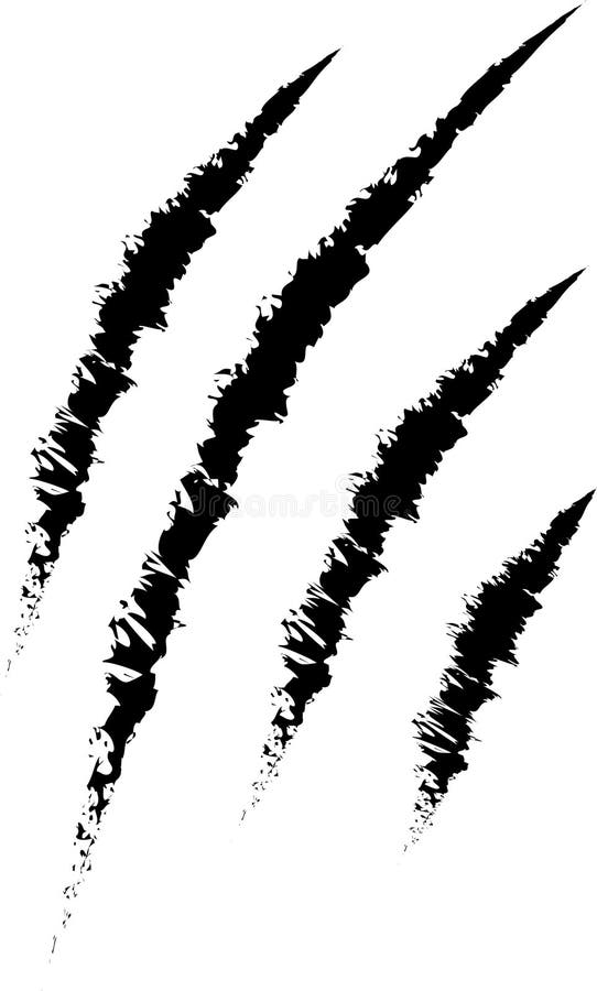 Animal Claw Scratches Icon. Claws Silhouette, Vector Stock Illustration ...