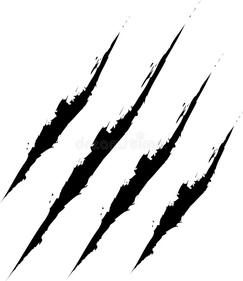Animal Claw Scratches Icon. Claws Silhouette, Vector. Stock ...