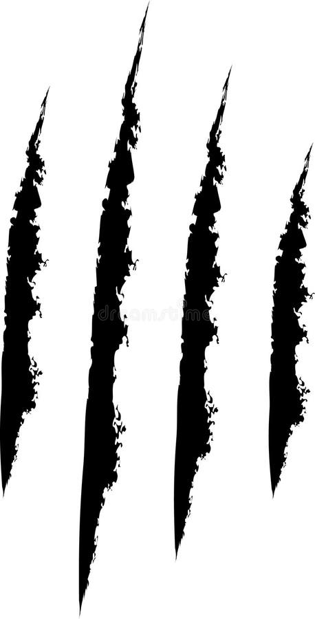 Animal Claw Scratches Icon. Claws Silhouette, Vector. Stock Vector ...