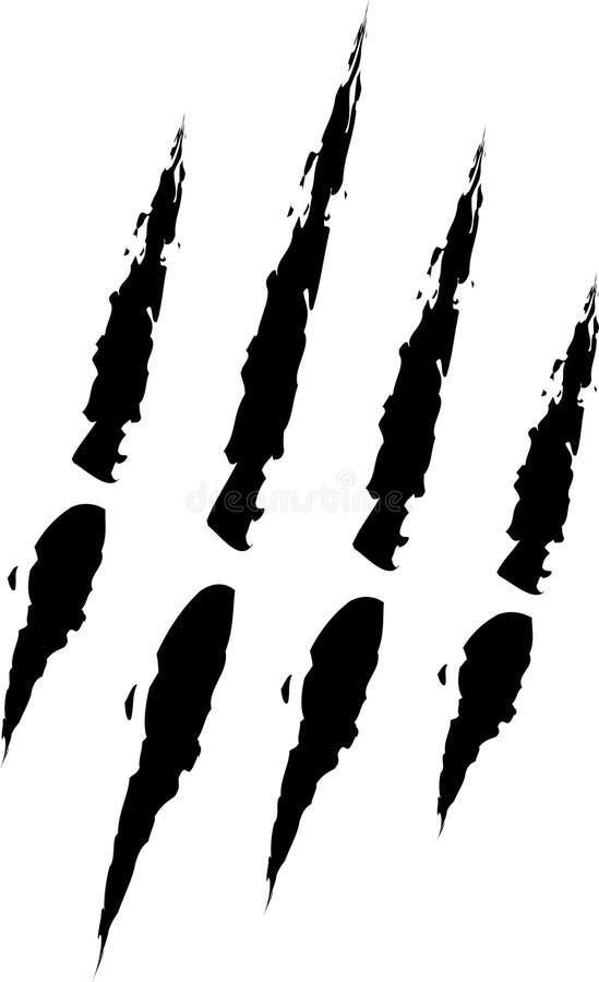 Animal Claw Scratches Icon. Claws Silhouette, Vector. Stock Vector ...