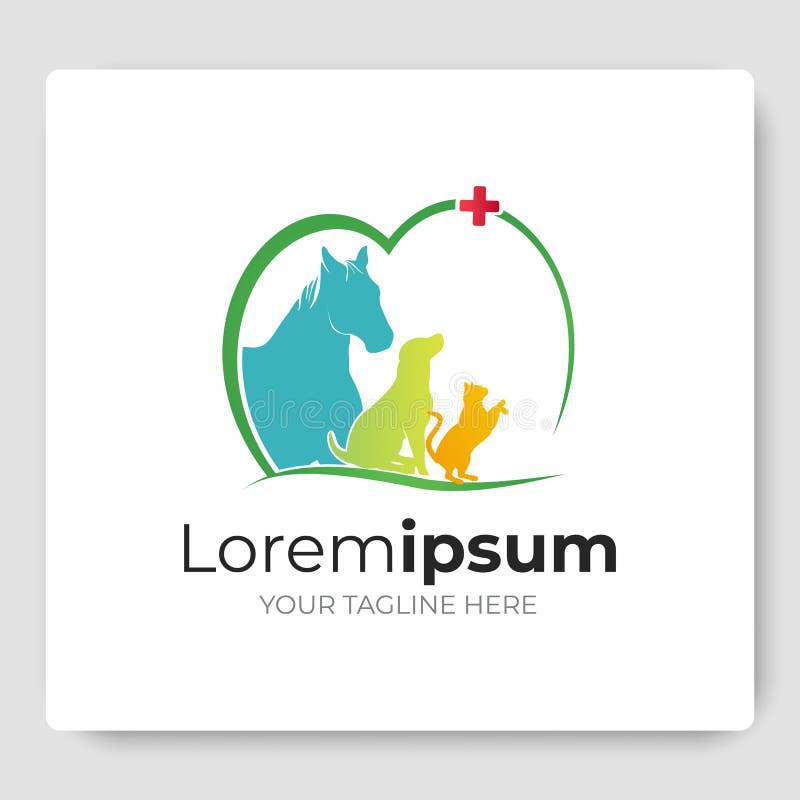 Animal Clinic Pet Care Logo Designs Stock Illustrations – 195 Animal ...