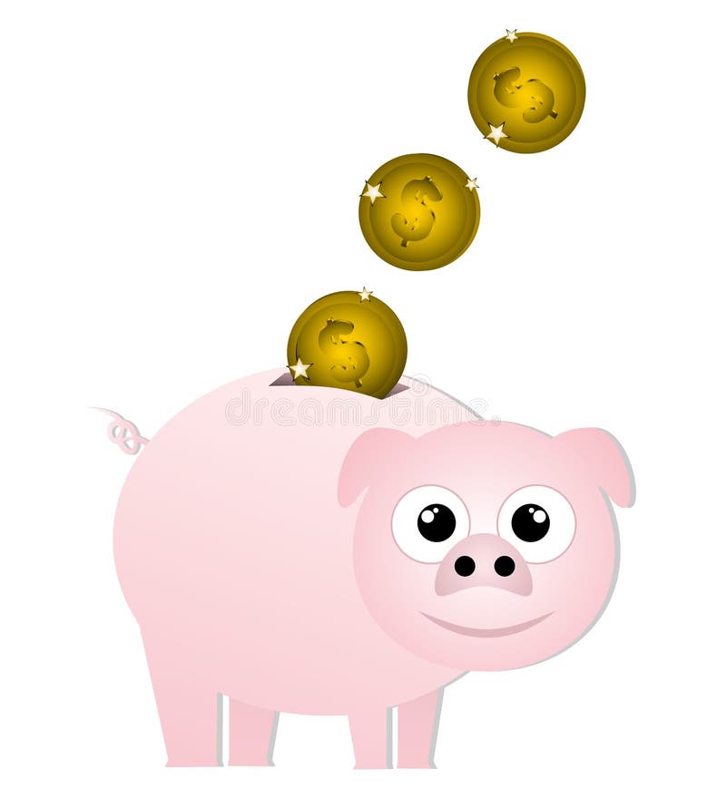 Animal coin stock vector. Illustration of deposit, entering - 18958996