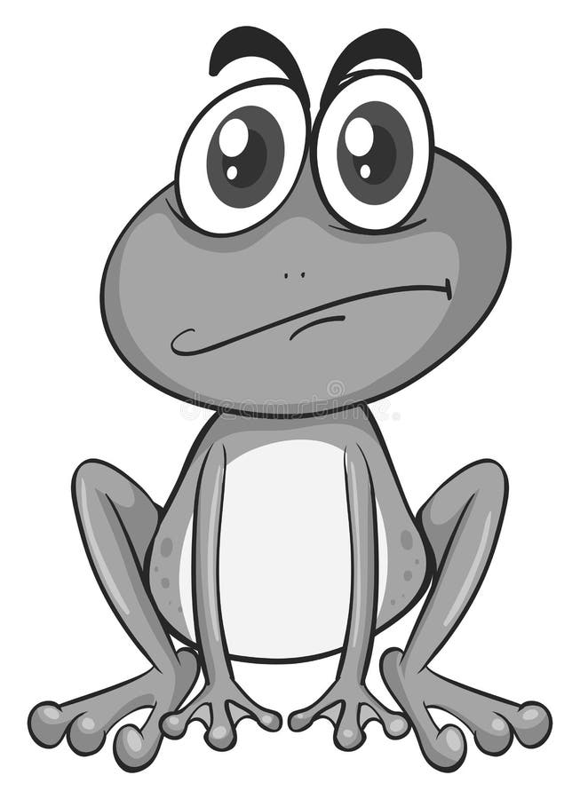 Confused Frog stock illustration. Illustration of small - 16178085