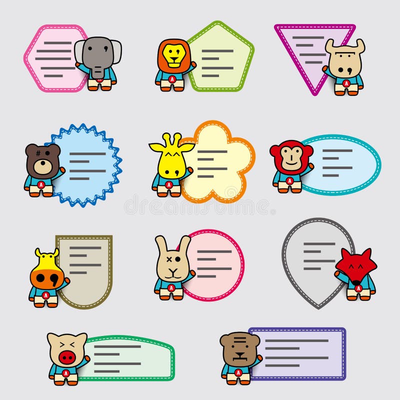 Animal label / frame stock vector. Illustration of collection - 19229497