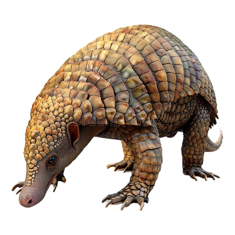 Animal De Pangolin Indio Con Fondo Transparente Stock de ilustración ...