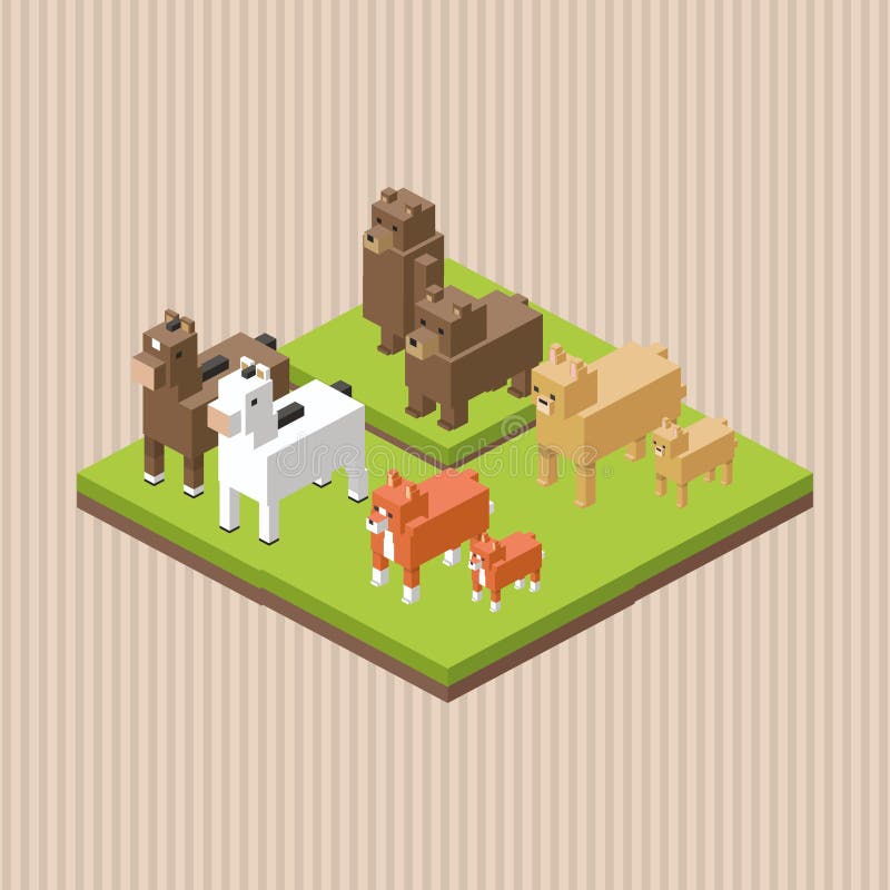 Animal Design. Isometric Icon. Nature Concept, Vector Illustration ...