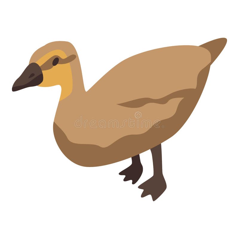 Animal Duck Icon, Isometric Style Stock Vector - Illustration of family ...