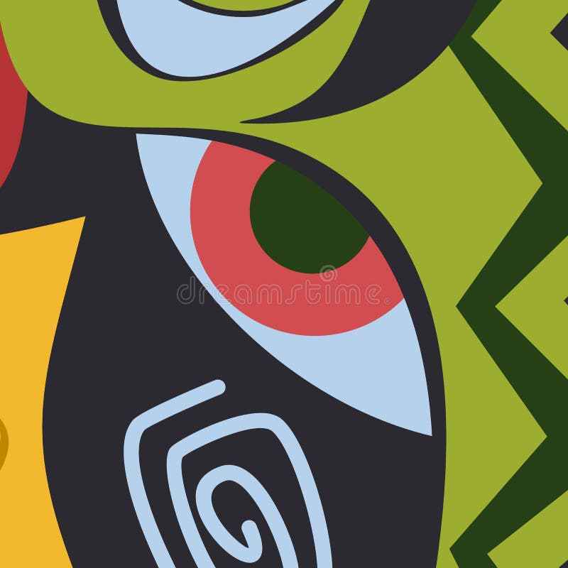 Animal Eye. Color Vector Illustration. Stock Vector - Illustration of ...