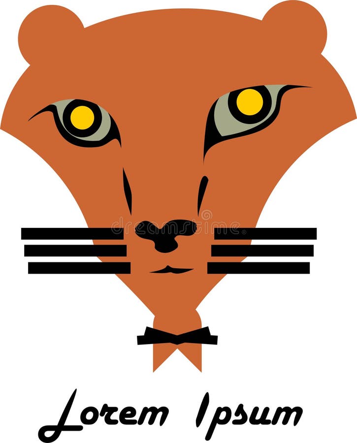 Animal face logo stock illustration. Illustration of lion - 200847919