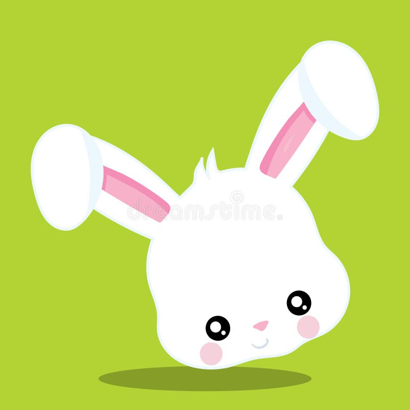 Animal face rabbit 06 stock illustration. Illustration of vector ...