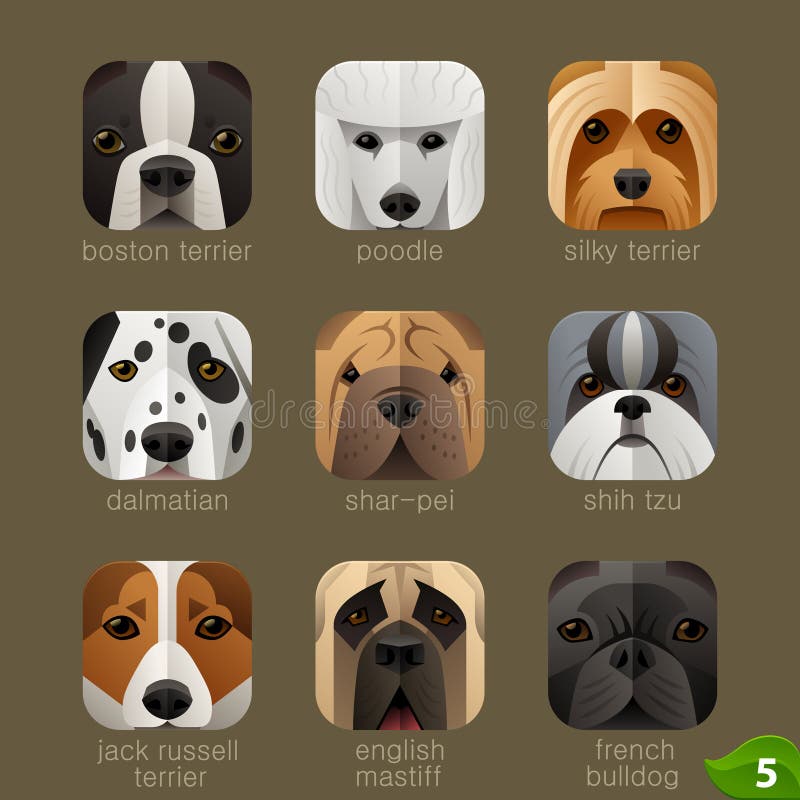 App Icons Vector Dogs Stock Illustrations – 299 App Icons Vector Dogs ...