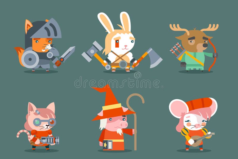Fantasy RPG Game Characters Isometric Vector Icons Set Illustration ... Fantasy RPG Game Characters Isometric Vector Icons Set Illustration ...
