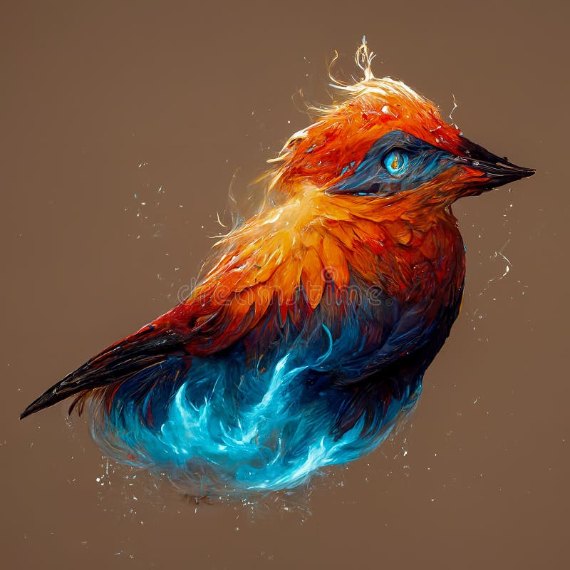 Animal Fighting. Abstract Fire and Ice Element Against. Heat and Cold ...