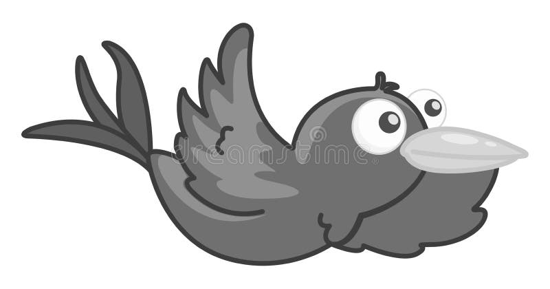 Bird Alone, Symbol of a Lost Love Stock Vector - Illustration of lost ...