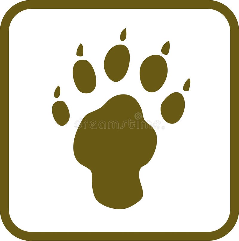 Animal foot stock vector. Illustration of animal, livingbeing - 80463353