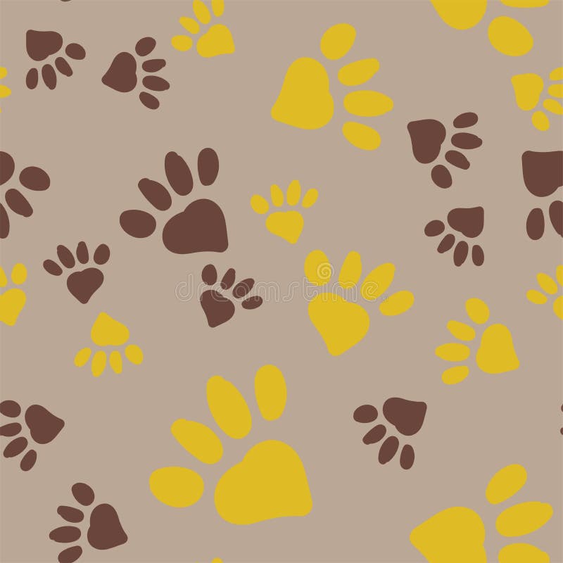 Animal Foot Prints stock illustration. Illustration of mammals - 113599990