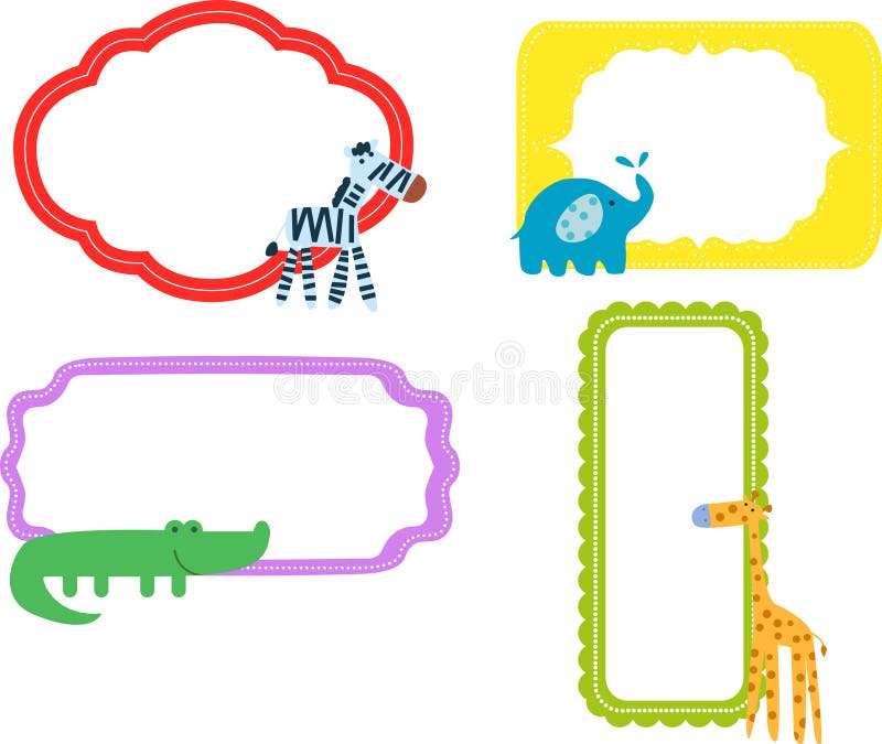 Animal frame / lable stock vector. Illustration of chimpanzee - 22690711