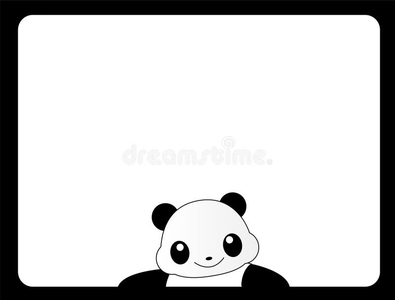 Animal frame panda stock vector. Illustration of cute - 22690576