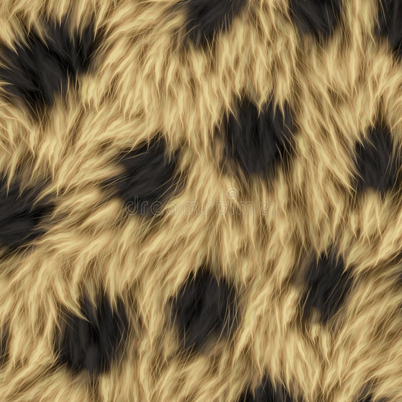 Vector Fur Seamless Pattern. Grey Background. Stock Vector ...