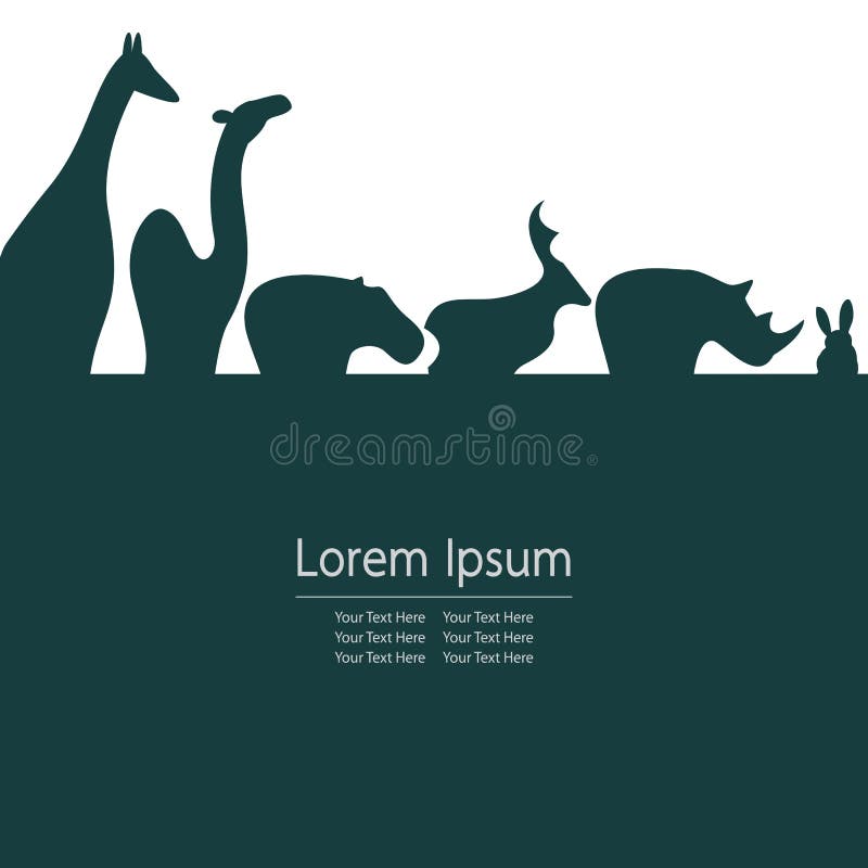 Animal groups. stock vector. Illustration of jungle, hare - 49543064