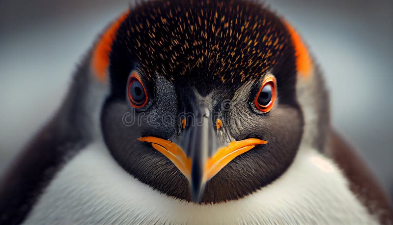 Animal Head Beak and Feather in Sharp Focus Generated by AI Stock ...
