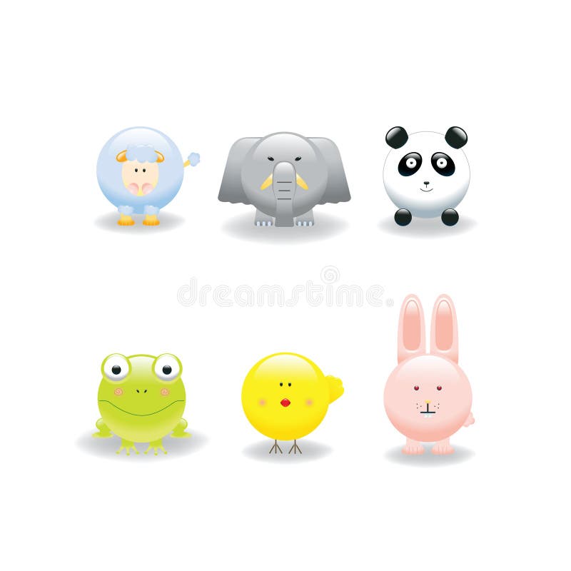 Animal Icons 1 stock illustration. Illustration of computer - 5635306