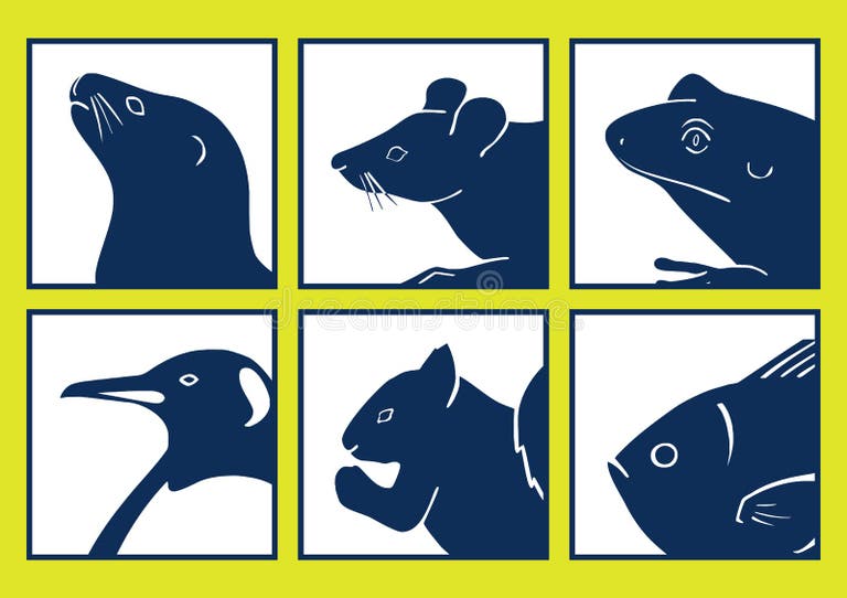 Animal Icons Silhouettes Stock Illustrations – 21,749 Animal Icons ...