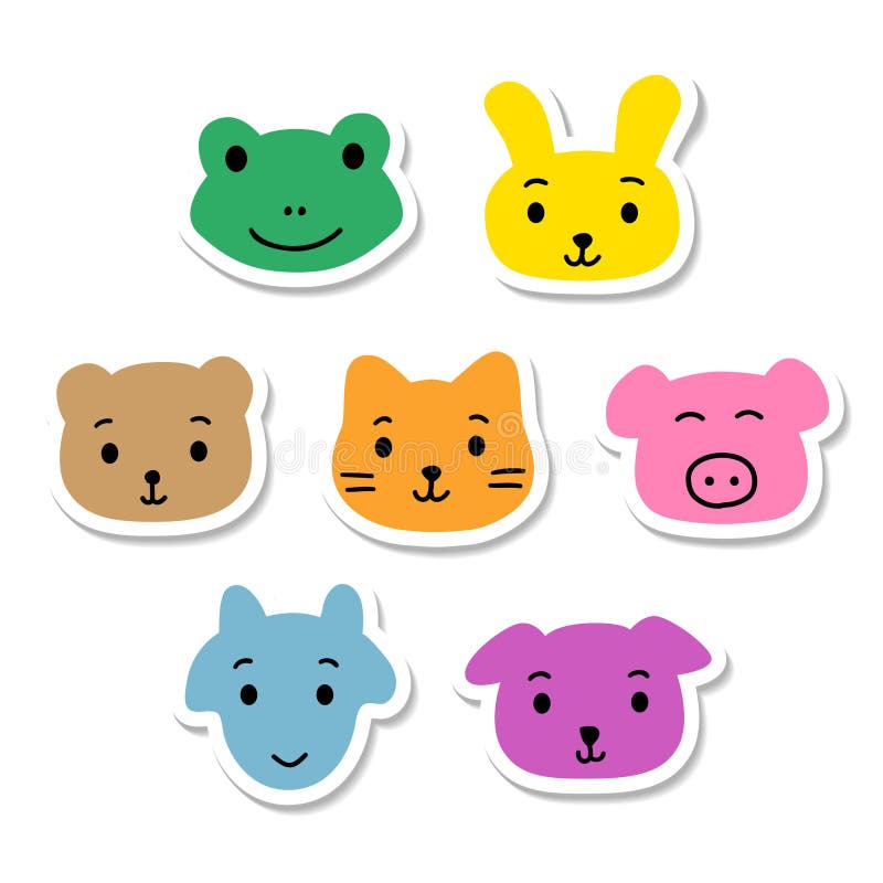 Animal icons stock vector. Illustration of color, green - 24931068